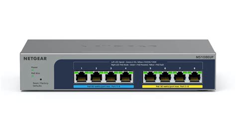Netgear 8 Port Ultra60 2 5 Gigabit Ethernet Plus Switchboard 230w With
