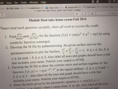 solved find partial differential 3 f partial differential x