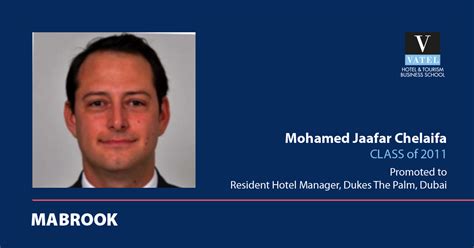 Alumninews Congratulations To Mohamed Jaafar Chelaifa Class Of 2011 Vatelbordeaux Promoted