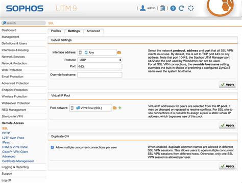 SSL VPN Connected But Unable To Use Browser VPN Site To Site And Remote Access UTM Firewall