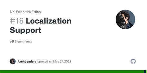 Localization Support Issue 18 NX Editor NxEditor GitHub