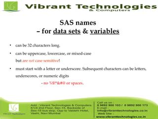 SAS Overview Of SAS PPT