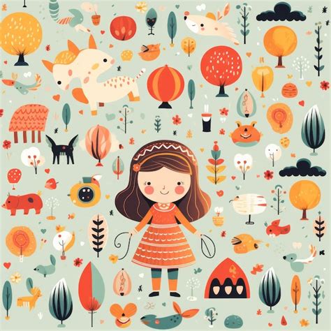 Premium Photo Delightful Patterns For A Girly Room Exclusive Vector