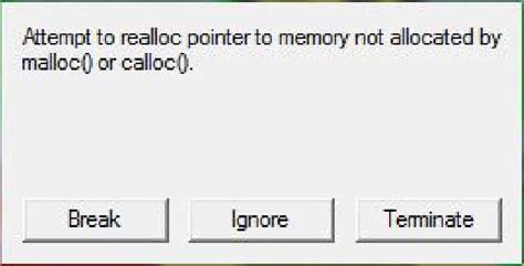 Attempt To Realloc Pointer To Memory Not Allocated By Malloc Or Calloc Ni Community