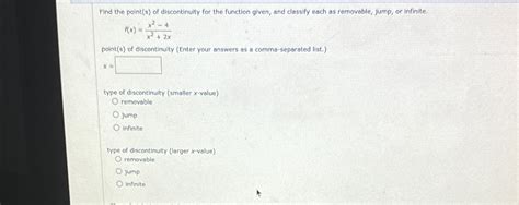 Solved Find The Points ﻿of Discontinuity For The Function