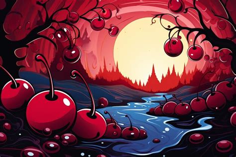 Premium Photo Deep Cherry Red Background For Seductive Designs