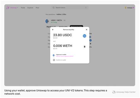 I Cant Remove My Liquidity Position Uniswap Labs