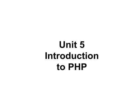 Unit 5 Php Declaring Variables Data Types Array String Operators