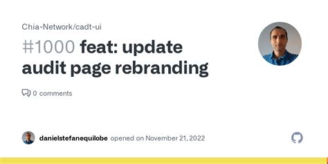 Feat Update Audit Page Rebranding Issue Chia Network Cadt Ui GitHub