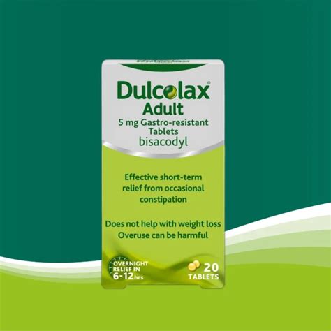 Dulcolax Adult Laxative 5mg 20 Tablets Yourmedicals