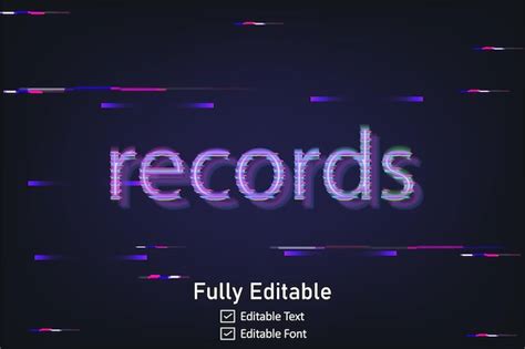 Premium Vector Futuristic Glitch Text Effect For Video Game Text For