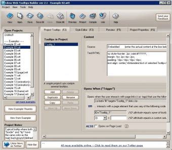 Likno Web Tooltips Builder Download It Is A Powerful JQuery Interface GUI For Creating