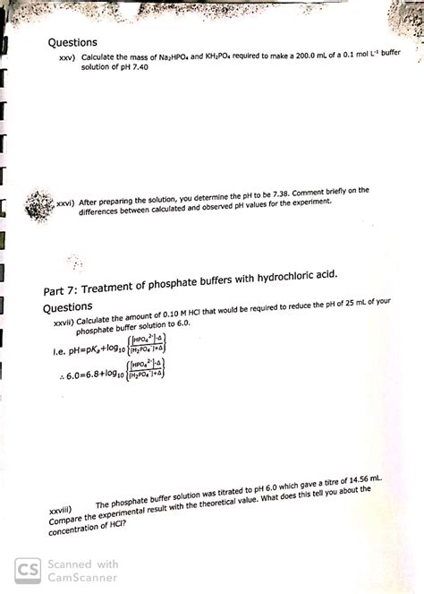 Solved Part 6 Preparation Of Phosphate Buffers A Popular