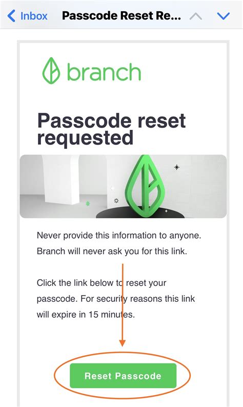 How Do I Reset My Passcode Branch Help Center