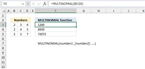 How To Use The Multinomial Function