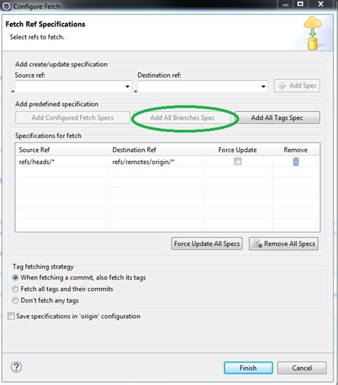 How Do I Get A New Branch To Show Up In Eclipse Git Remote Tracking