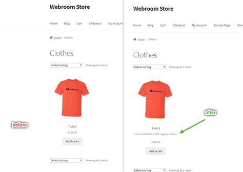 Woocommerce Add Product Short Description To Category Pages