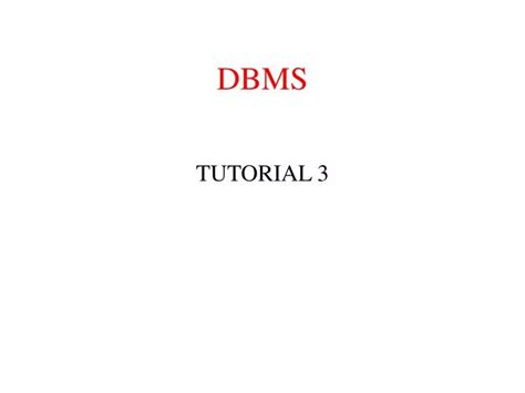 PPT DBMS PowerPoint Presentation Free Download ID