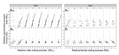 The Relationships Between Male And Female Mating Success And Download Scientific Diagram