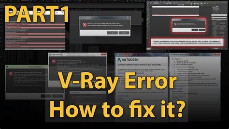 V Ray Error How To Fix It Part 01