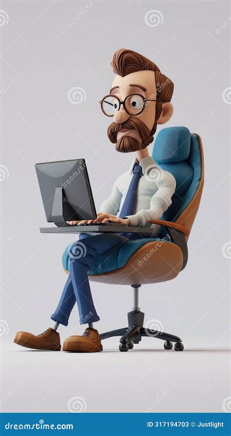 An Developer Sit In Chair Working On Computer Create Website