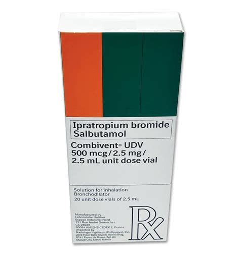 Combivent Udv Dosage Direction For Use Mims Philippines