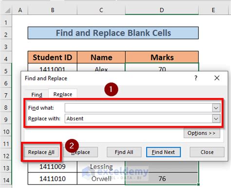 How To Find And Replace Blank Cells In Excel 4 Methods ExcelDemy