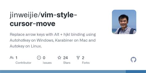 Github Jinweijievim Style Cursor Move Replace Arrow Keys With Alt Hjkl Binding Using