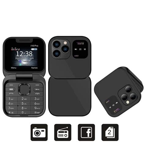 Wholesale SERVO i16 Pro Dual SIM Card 2G Flip Foldable Feature Phone ...