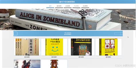 Java计算机毕业设计图书个性化推荐系统（开题程序论文） Csdn博客
