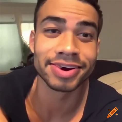 Hunky Manly Macho Ethnic College Guy Video Cam Selfie