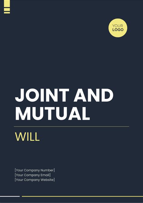 Free Joint And Mutual Will Template To Edit Online