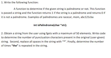 Solved 1 Write The Following Function A Function To