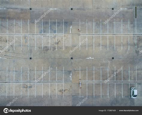 Empty Parking Lot Aerial