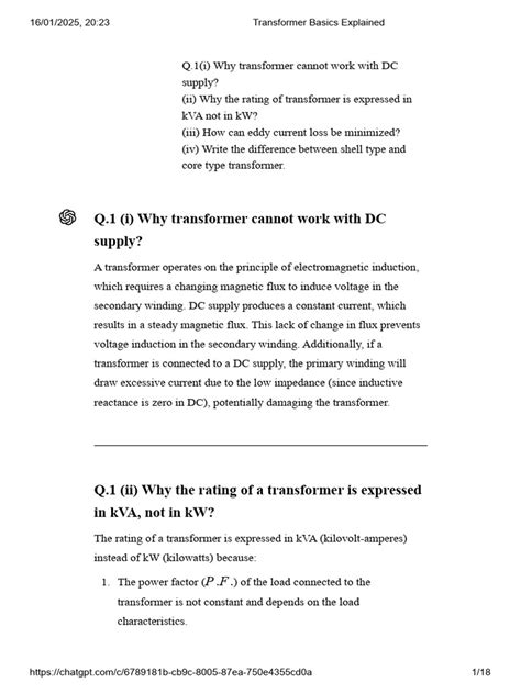 Transformer Basics Explained 1 Pdf Transformer Basics Explained 1 Pdf