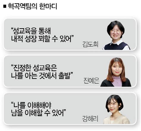 나를 존중하는 게 진짜 성교육의 시작”