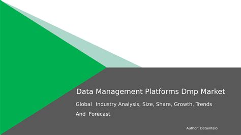 Data Management Platforms Dmp Market Report Global Forecast From 2025