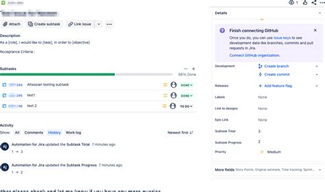 automation rule to get the count of subtasks that are in done status