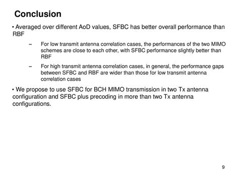 Investigation On One And Two Stream Bch Mimo Schemes Ppt Download