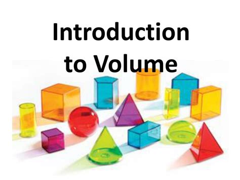 PPT Introduction To Volume PowerPoint Presentation Free Download ID