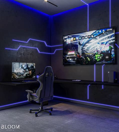 Gaming Room Design 花瓣网
