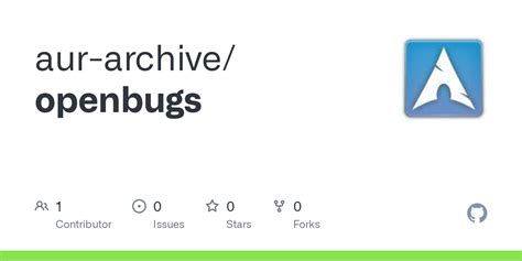 Github Aur Archiveopenbugs