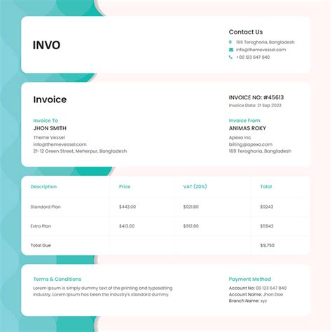 invo invoice generator template