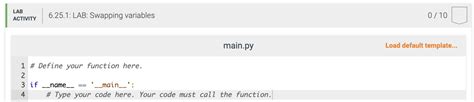 solved define a function named swap values that takes four