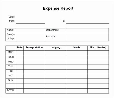 Marvelous Itemized Expense Sheet Daily Format