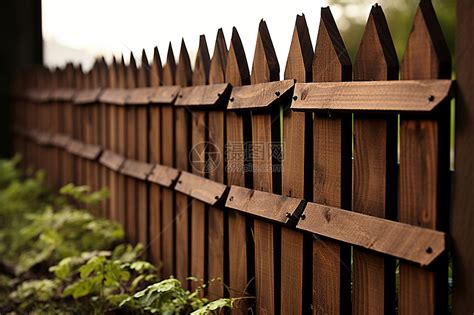花园中的木质栅栏高清图片下载 正版图片600854901 摄图网