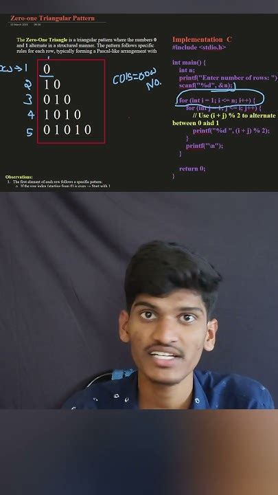 Day 620 Of Pattern Serieslogical Thinkingjavacpythonlogicalthinkingleaentocode Youtube