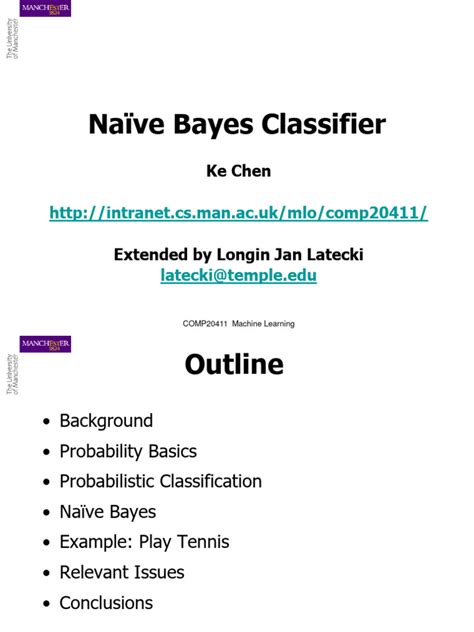 naive bayes pdf statistical classification machine learning