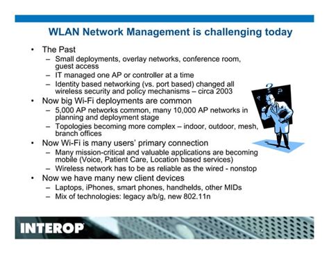 Enterprise Wi Fi Network Management Issues And Best Practices Ppt