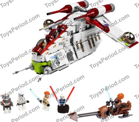 Lego 7676 Republic Attack Gunship Instructions And Parts List